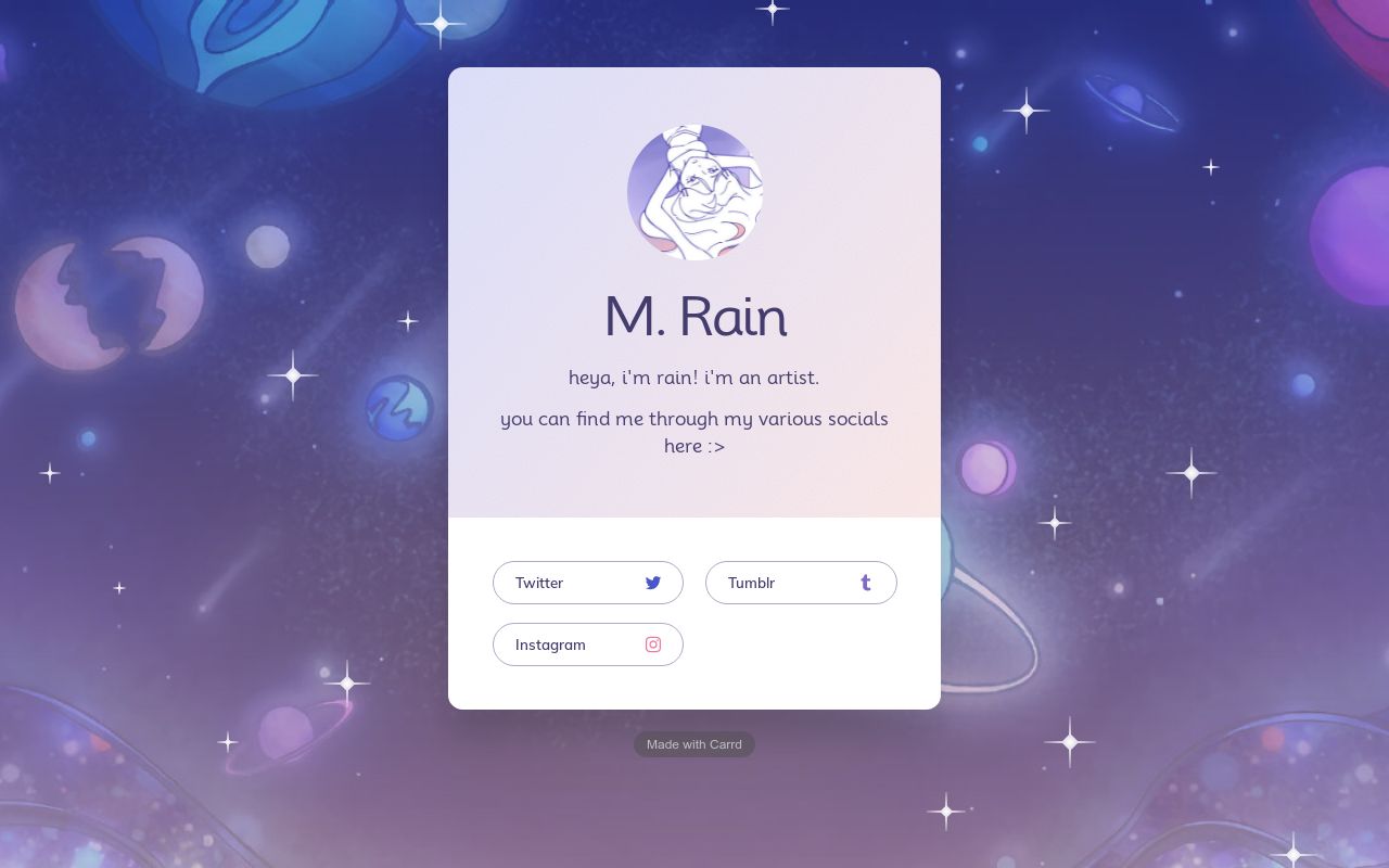 M. Rain's Carrd